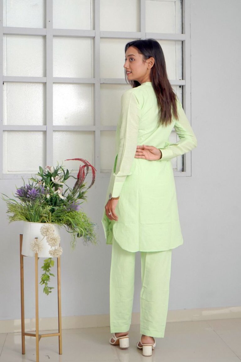 Colorful Pista Green Co-ord Sets